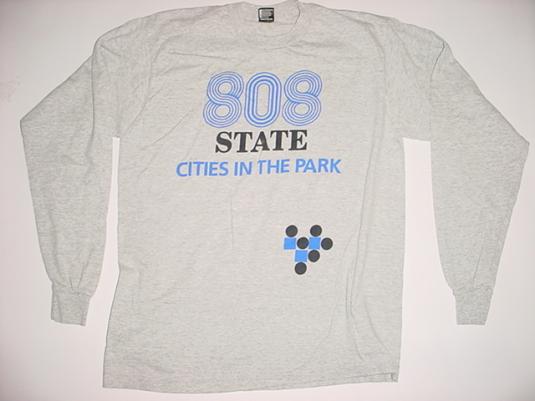 Vintage 808 State T-Shirt Cities in the Park Festival XL/L | Defunkd