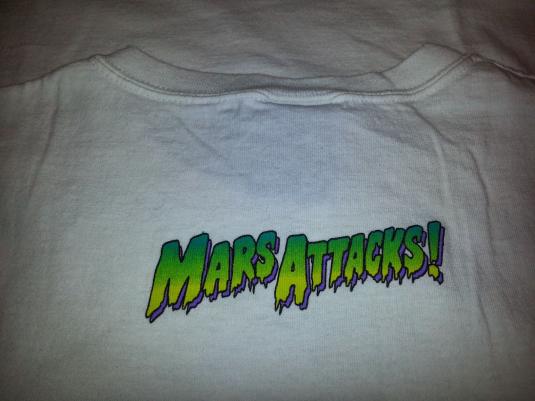 1996 Mars Attacks T-Shirt 90s Movie Tim Burton Artwork Sz XL | Defunkd