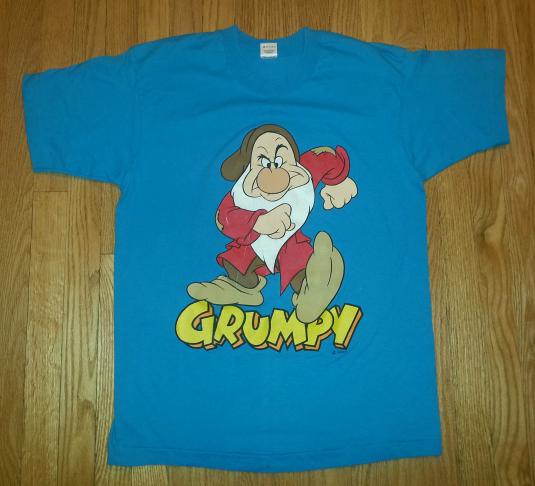 90s Grumpy T-Shirt 2-Sided Disney Seven Dwarves Snow White L | Defunkd