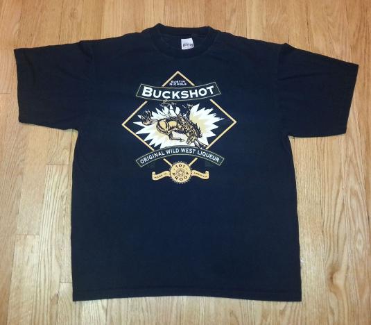VTG 90s AUSTIN NICHOLS BUCKSHOT T-Shirt Wild West Liquor XL | Defunkd