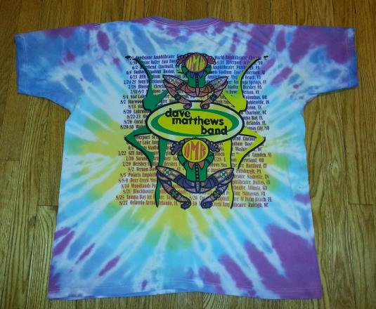 90s Dave Matthews Band T-Shirt DMB 1998 Tour Tie Dye Sz XL | Defunkd