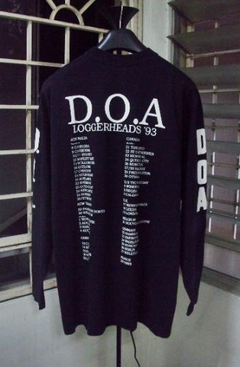 VINTAGE 1993 DOA WORLD TOUR T-SHIRT | Defunkd
