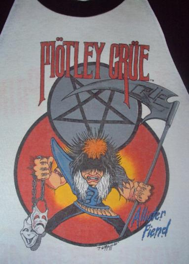 VINTAGE MOTLEY CRUE ALLISTER FIEND 1985 TOUR | Defunkd