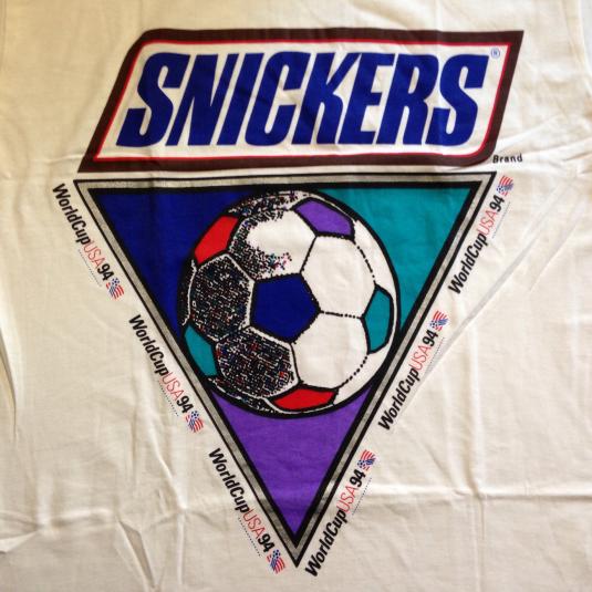 Vintage 1994 Snickers World Cup soccer t-shirt | Defunkd