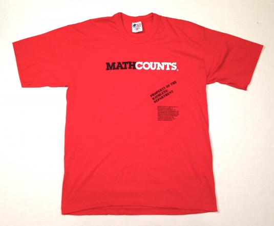 Vintage 1980’s Math Counts Mathletes t-shirt | Defunkd