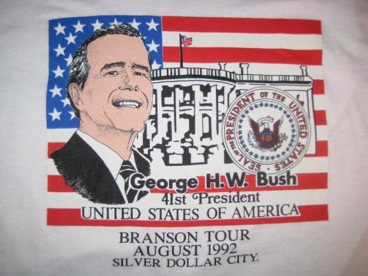 Vintage 1992 George Bush t-shirt, soft and thin, L-XL | Defunkd