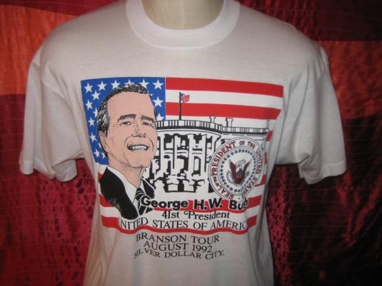 Vintage 1992 George Bush t-shirt, soft and thin, L-XL | Defunkd