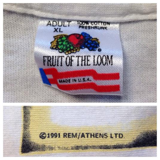 Vintage 1991 REM Out Of Time t-shirt | Defunkd