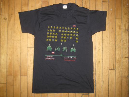 vintage Rare 1980’s Space Invaders video game t-shirt | Defunkd