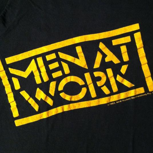 Vintage 1983 Men at Work concert tour t-shirt | Defunkd