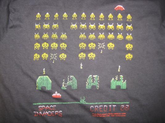 vintage Rare 1980’s Space Invaders video game t-shirt | Defunkd