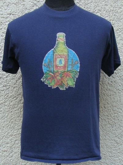 Vintage 70’s Molson Ale iron on print t shirt | Defunkd