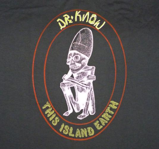 Dr. Know 1987 The Island Earth Vintage T Shirt Deadstock | Defunkd