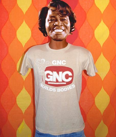 vintage GNC body building fitness exercise t-shirt 70s soft | Defunkd