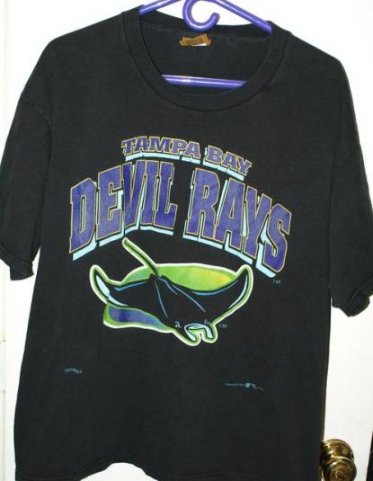 Vintage 90s Tampa Bay Devil Rays Big Logo T-shirt | Defunkd