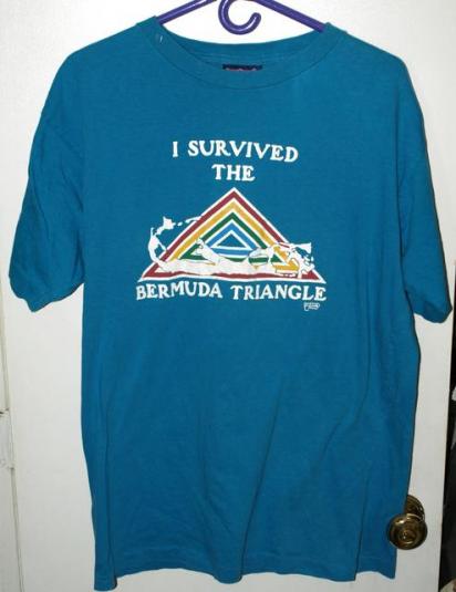 Vintage 90s I Survived The Bermuda Triangle T-shirt | Defunkd