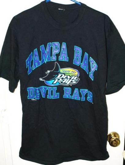 Vintage 1995 Tampa Bay Devil Rays Block Letter T-shirt | Defunkd