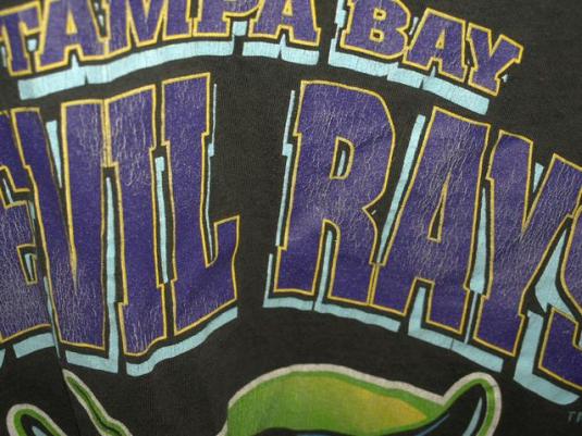 Vintage 90s Tampa Bay Devil Rays Big Logo T-shirt | Defunkd