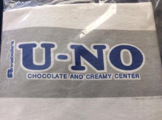 Vintage 1970’s Annabelle’s U-No Candy Bar T Shirt NIP Ringer | Defunkd