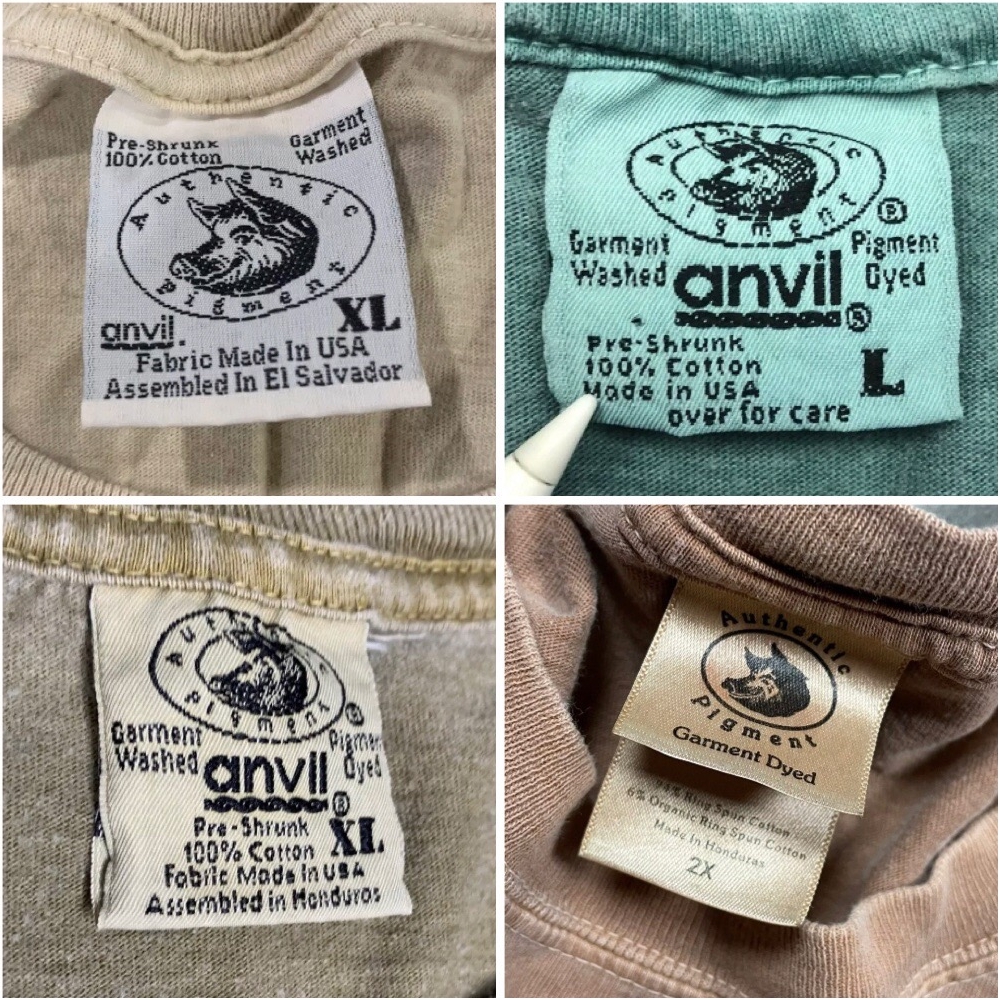 History and Timeline of the Anvil T-Shirt Tag: 1976-Present