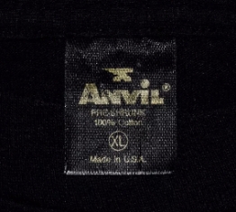 History and Timeline of the Anvil T-Shirt Tag: 1976-Present