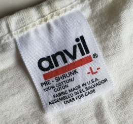 History and Timeline of the Anvil T-Shirt Tag: 1976-Present