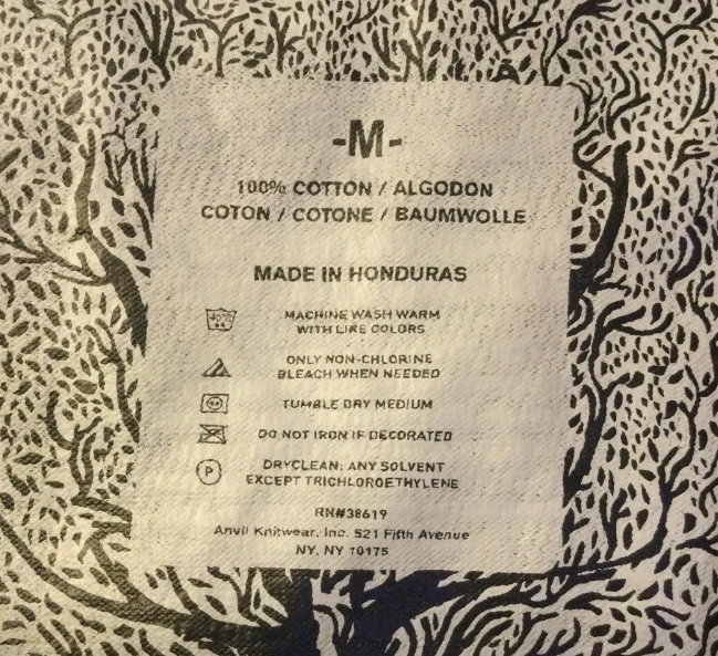 History and Timeline of the Anvil T-Shirt Tag: 1976-Present