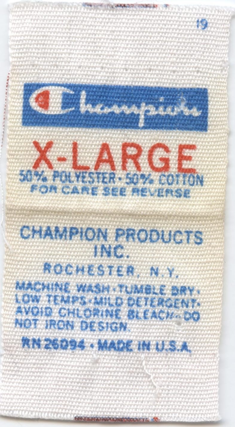 The History of Vintage Champion T-Shirt Tags (1967-2000s)