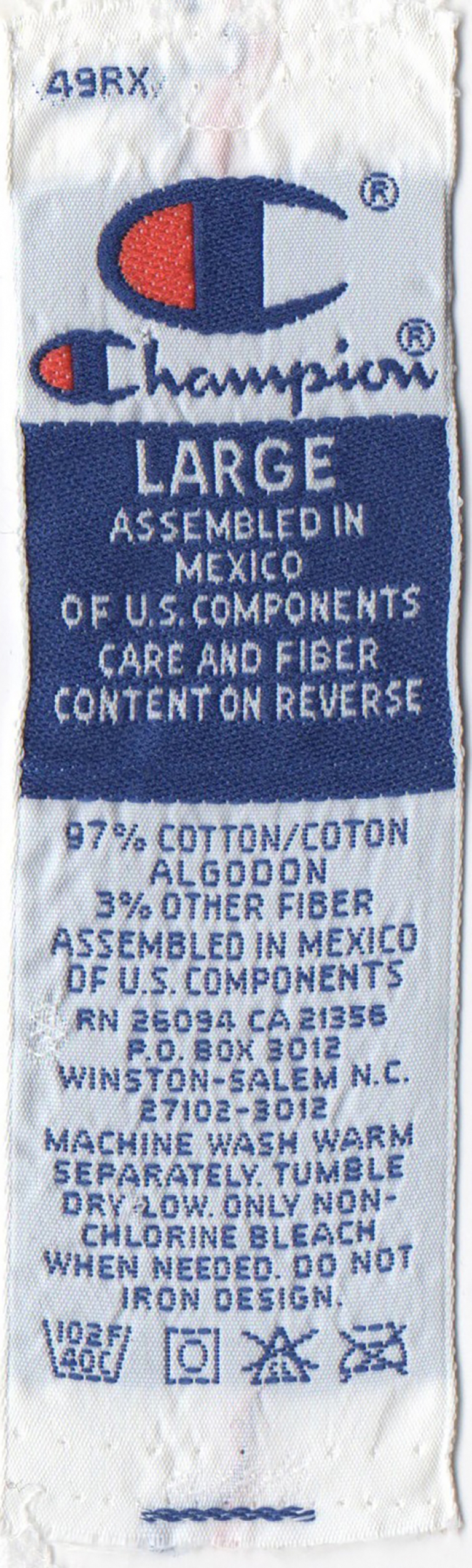 The History of Vintage Champion T-Shirt Tags (1967-2000s)