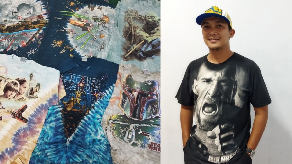 Vintage Liquid Blue Brand T-Shirt All-Over-Print Collection