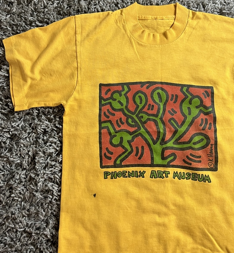 Vintage Keith Haring Collector Showcases Pop Shop T-Shirts
